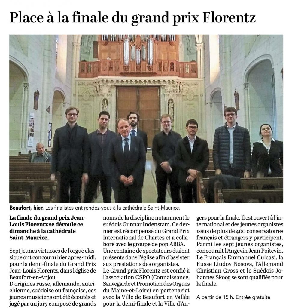 Place à la finale du Grand Prix Florentz – COURRIER DE L’OUEST – Le ...